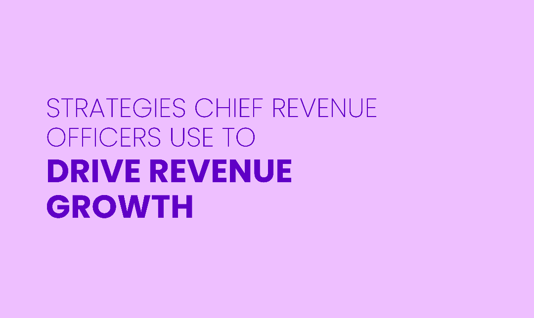 Strategies Chief Revenue Officers Use to Drive Revenue Growth